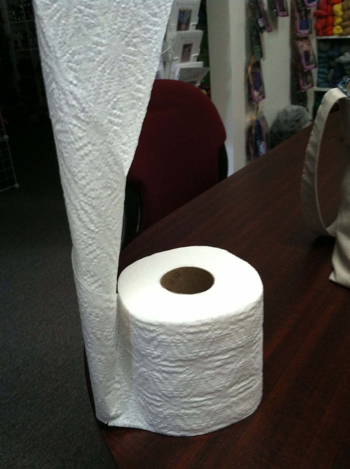 Yarn Club Knits and Blogs: Toilet Paper and Twisted Yarn